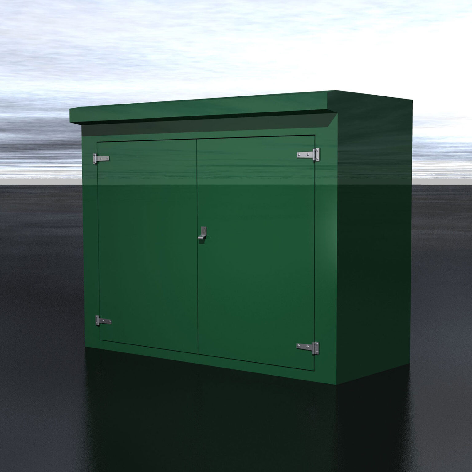 Double door roadside cabinets - GRP Electrical Enclosures & Kiosks