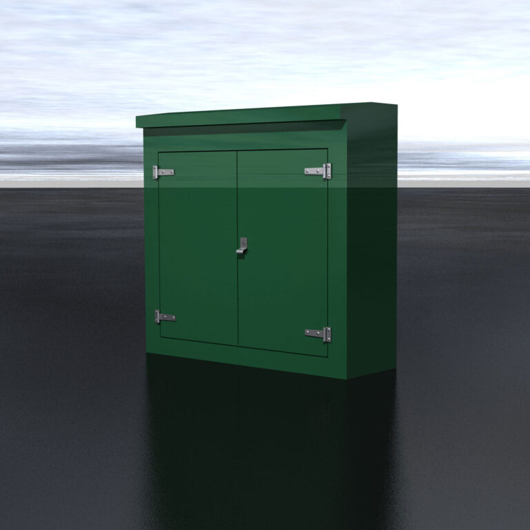 Double door roadside cabinets - GRP Electrical Enclosures & Kiosks
