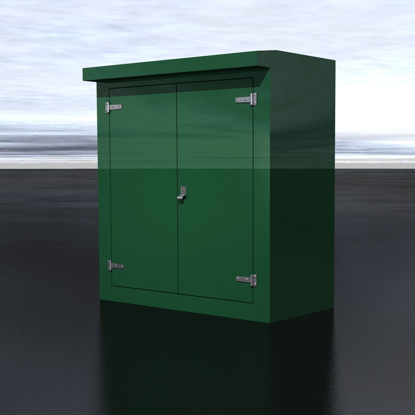 Double door roadside cabinets - GRP Electrical Enclosures & Kiosks